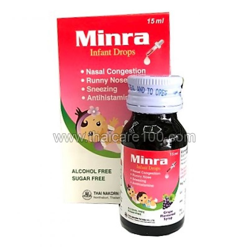 Антигистаминный сироп от заложенности носа для новорожденных Minra ...